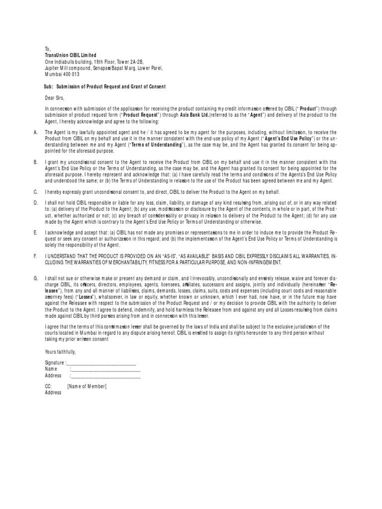 Consent Form | PDF | Civil Law (Legal System) | Justice