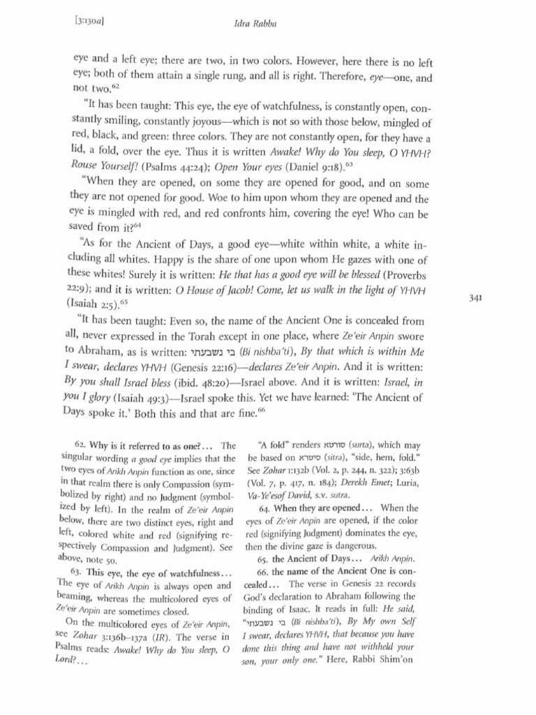 24 - Zohar - Idra Rabba (Zohar) - Idra Rabba-Extracts | PDF