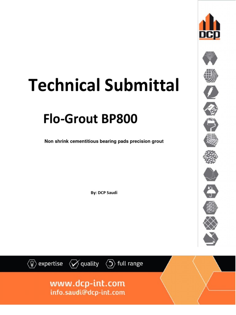 Flo-Grout BP800 | PDF | Concrete | Cement