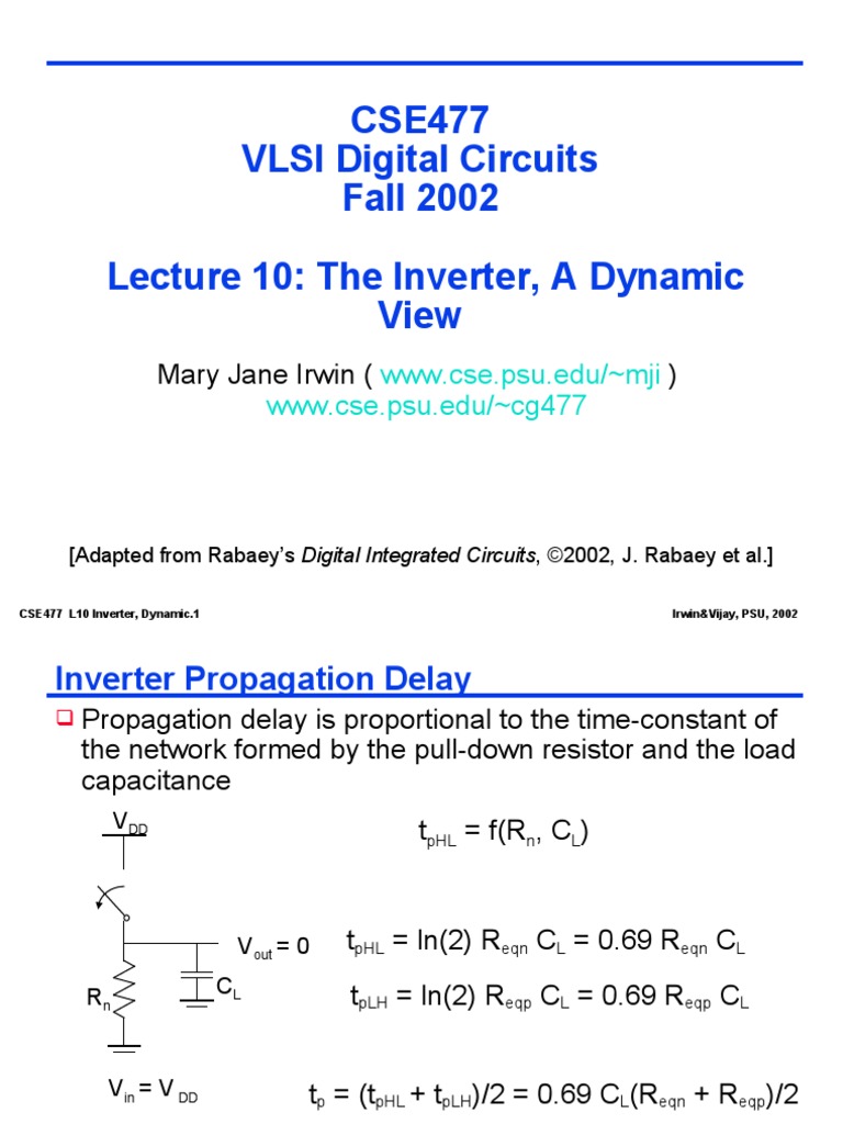 Cse477 Lecture10 | Download Free PDF | Mosfet | Semiconductor Devices