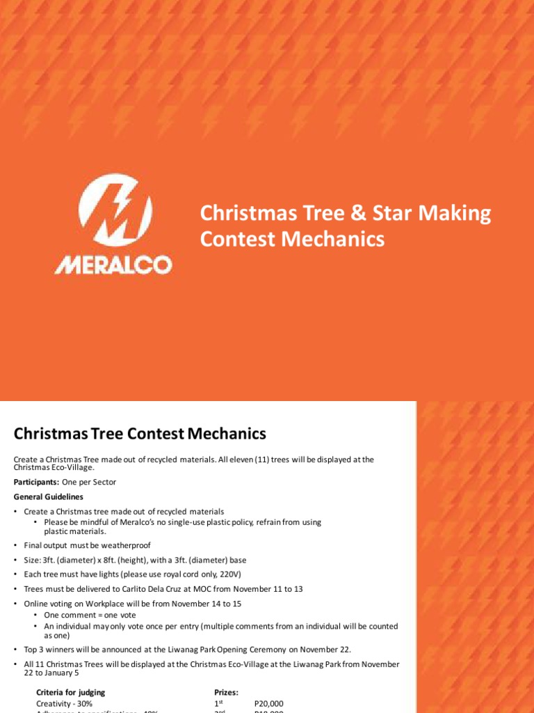 Christmas Tree and Star Making Contest Mechanics | PDF | Business