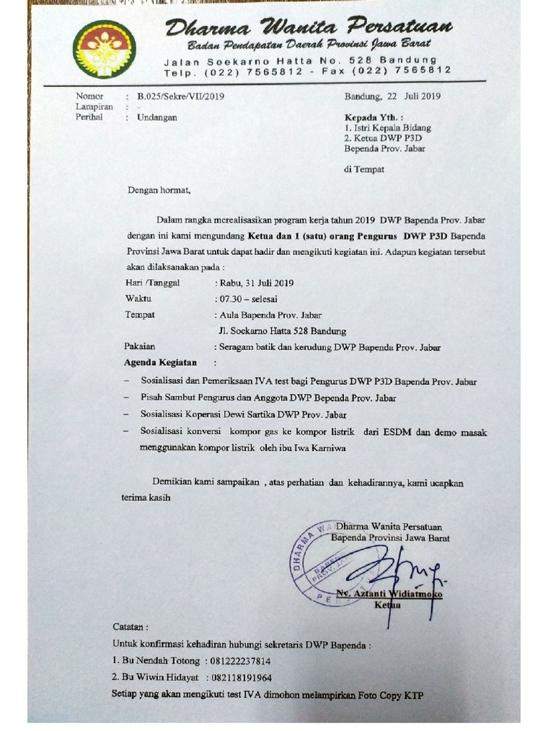 Undangan DWP 1-1 | PDF