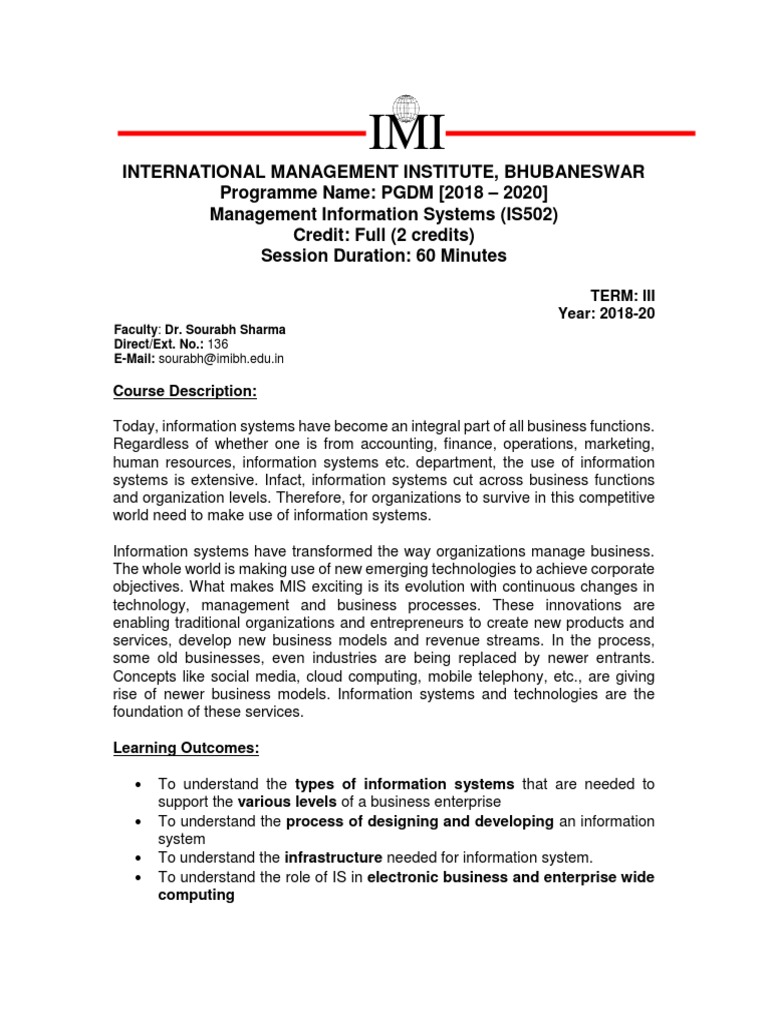 Management | Download Free PDF | Management Information System ...