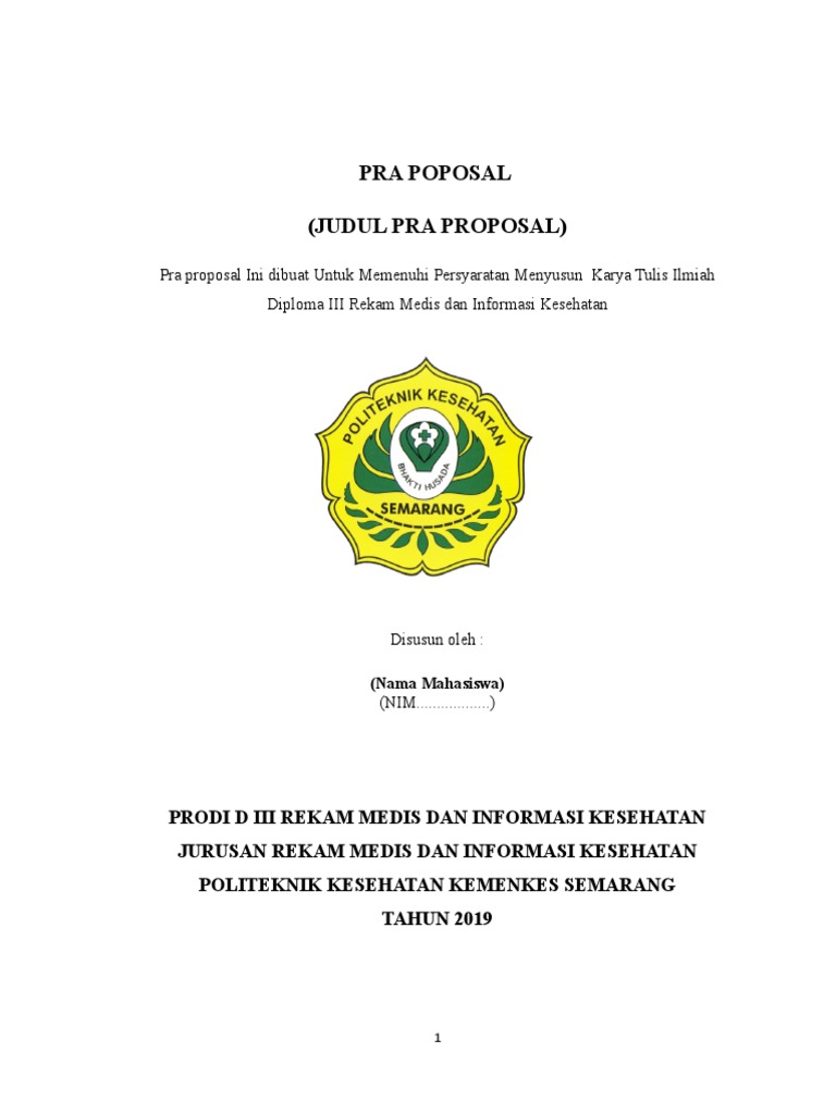 Contoh Format Mini Proposal | PDF