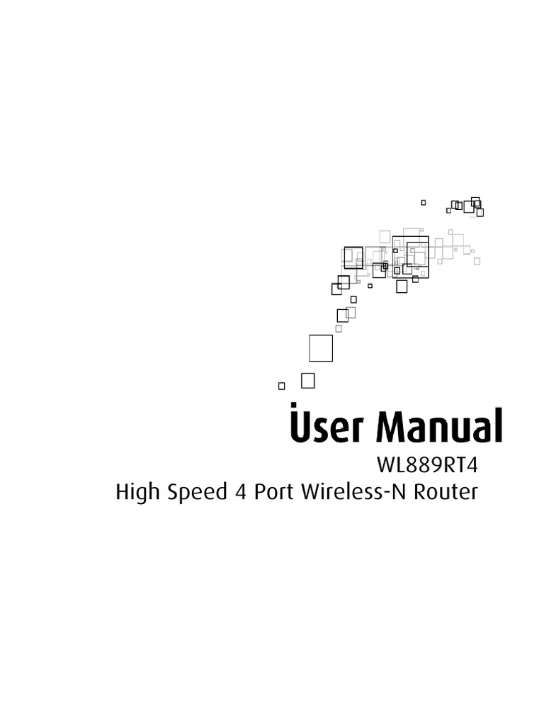 User Manual AZTECH WL889RT4 | PDF | Wireless Lan | Computer Network