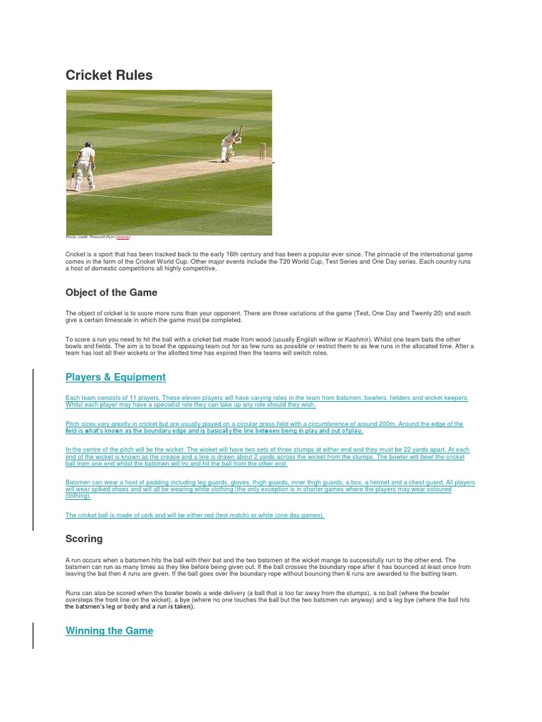 Cricket | PDF | Bowling (Cricket) | Cricket