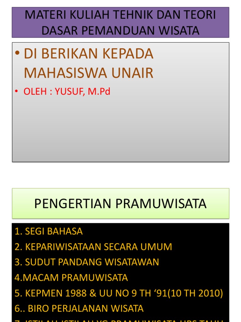 Materi 4-Pengertian Macam Istilah Guide | PDF