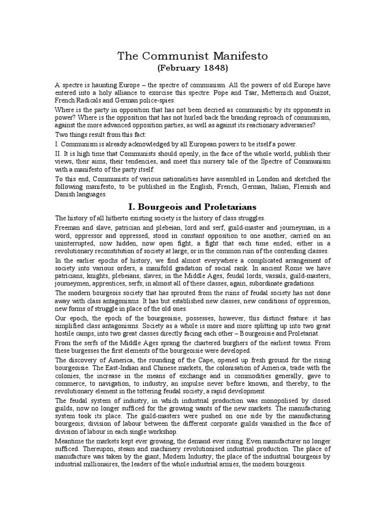 Litcharts The Communist Manifesto – XFWKZ