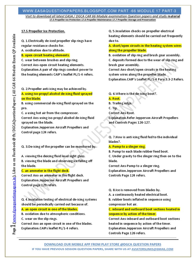 Dgca Module 17 Part 3 | PDF | Propeller | Alternating Current