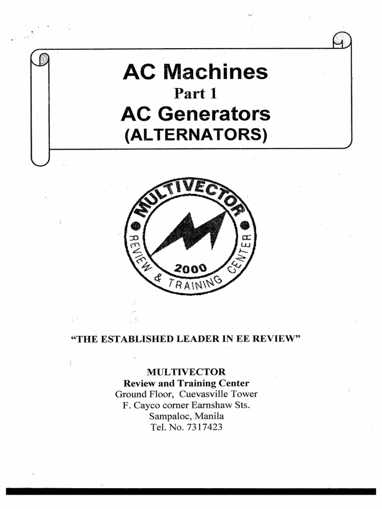 Ac Machines Part 1 | PDF