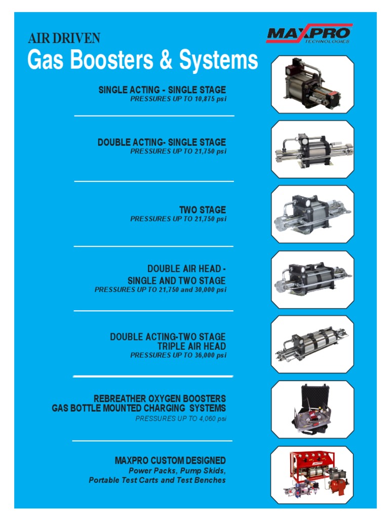 Gas Booster Systems Brochure r7 | PDF | Valve | Gases