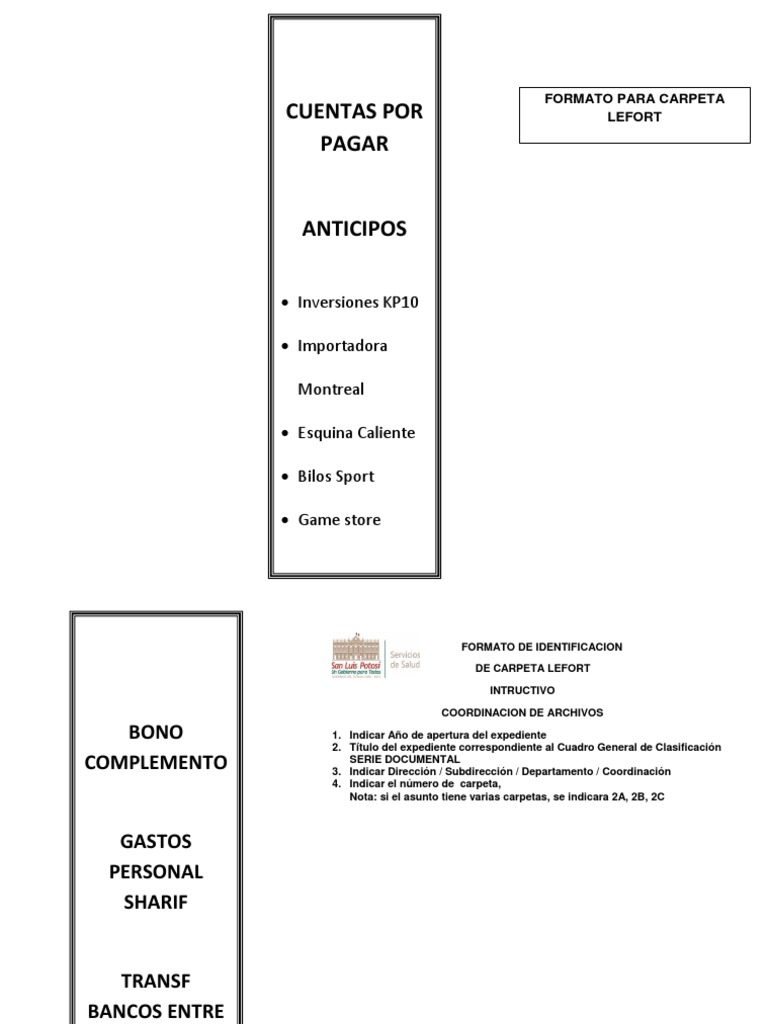 Rotulos Carpetas Lomo Ancho | PDF