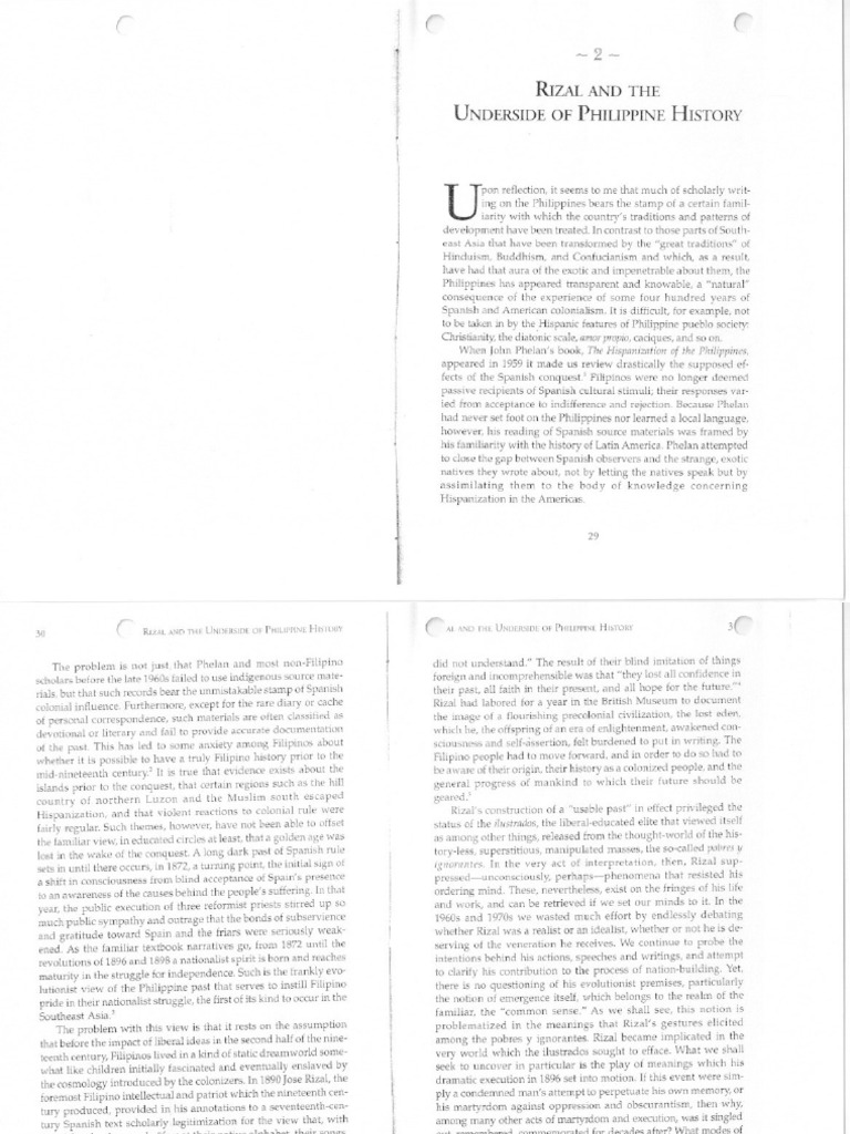 12 Ileto - Rizal and The Underside of Philippine History | PDF