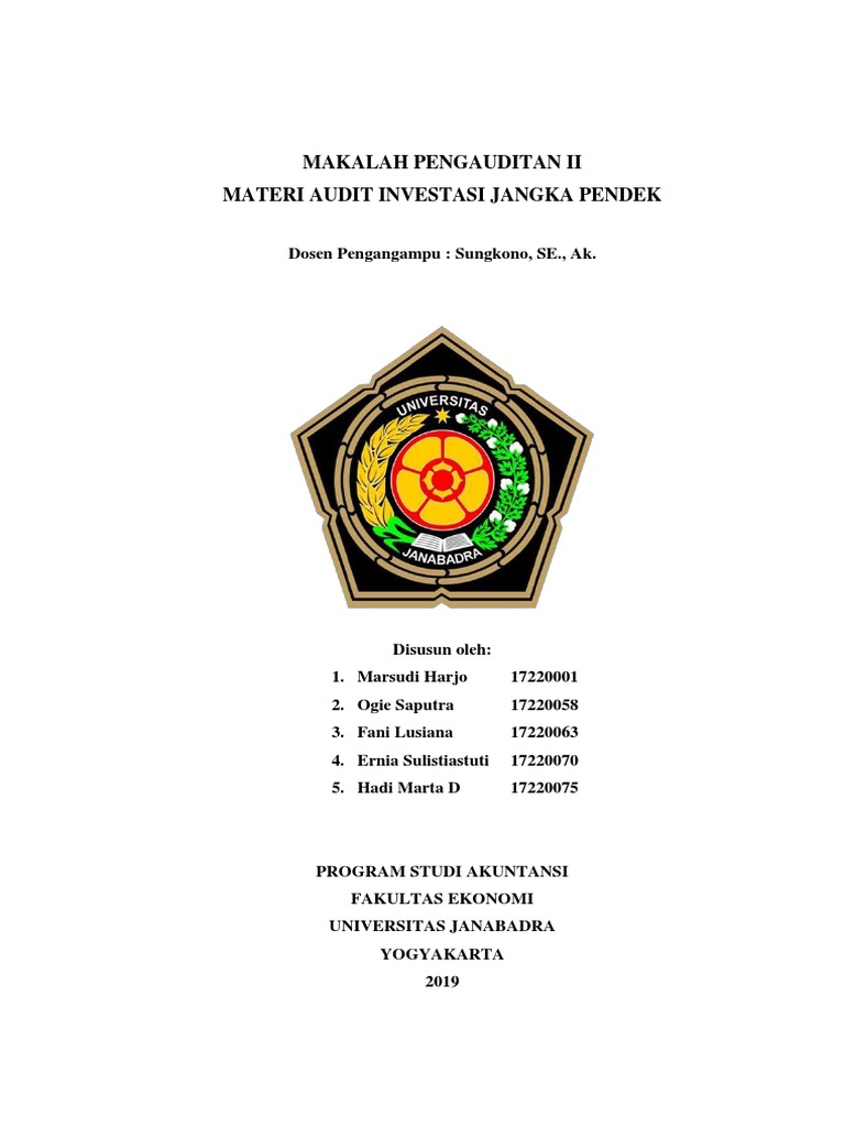 Audit Investasi Lancar | PDF