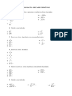 Lista de Exercício1 | PDF