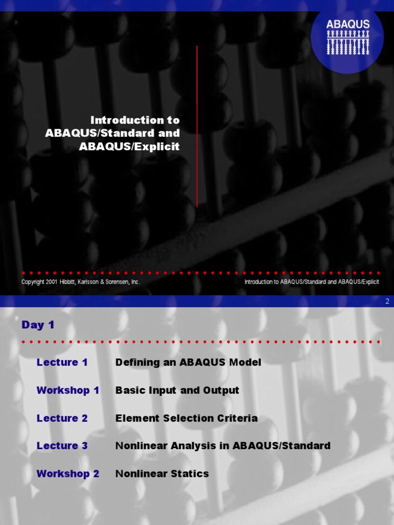 Abaqus Analysis Intro Titlesch | PDF | Copyright Law | Law