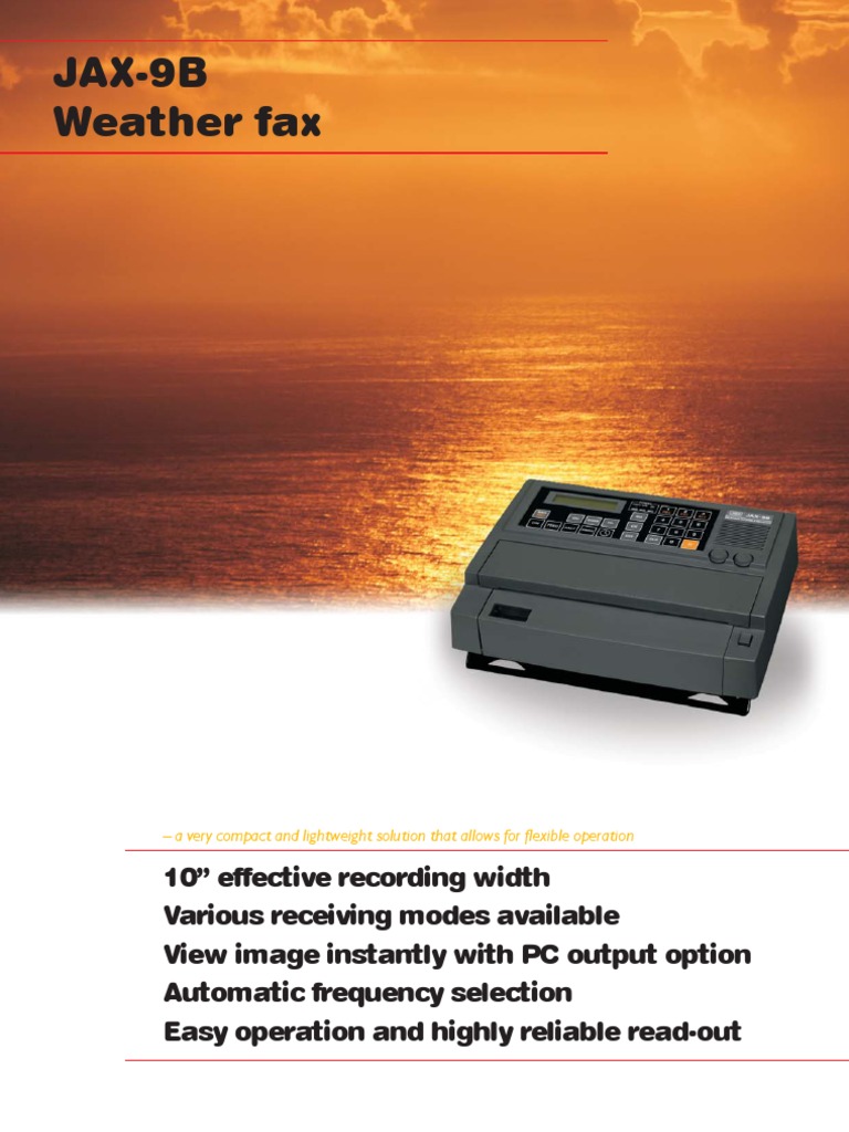 WeatherFax JAX 9B - Broc2 | PDF | Power Supply | Fax