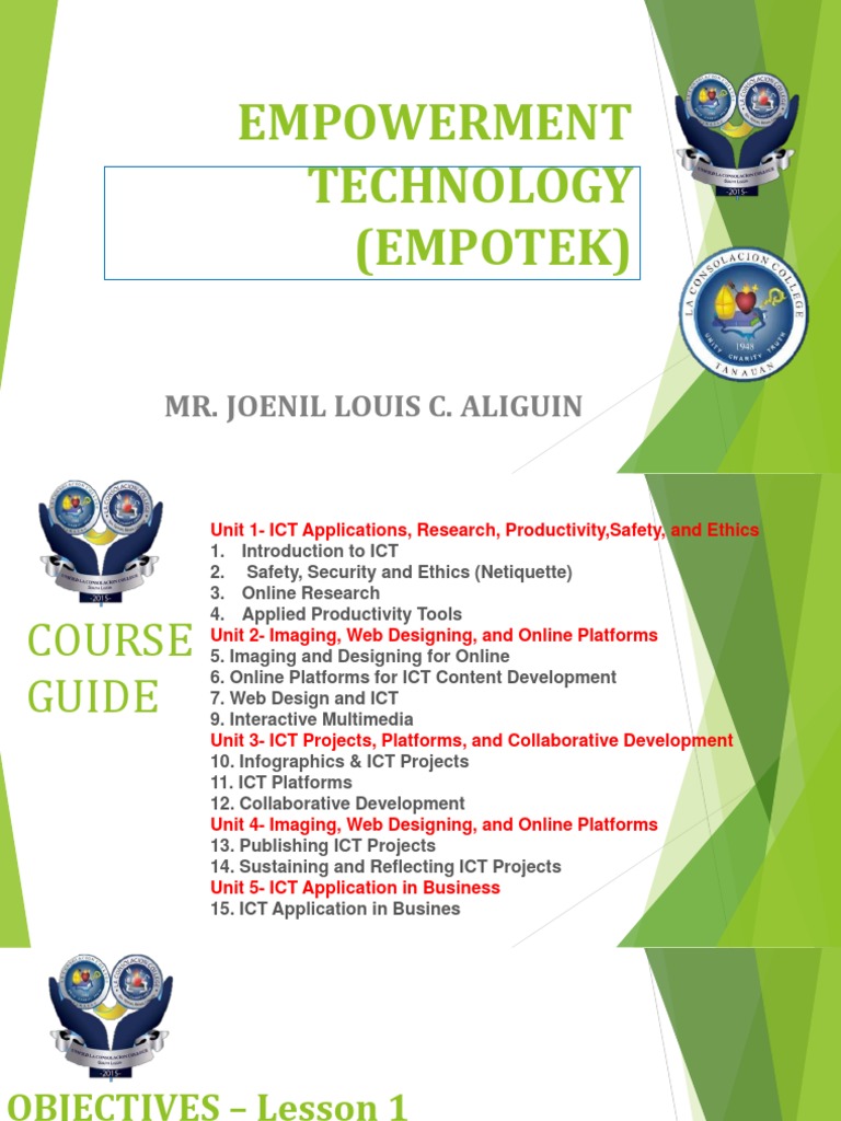 Empowerment Technology Module 1 Overview | PDF | Semantic Web | Web 2.0
