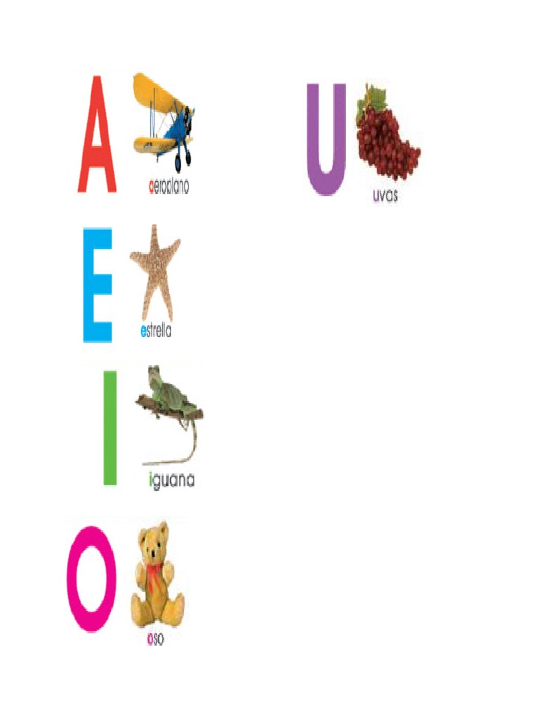 Vocales Mayusculas y Minusculas | PDF