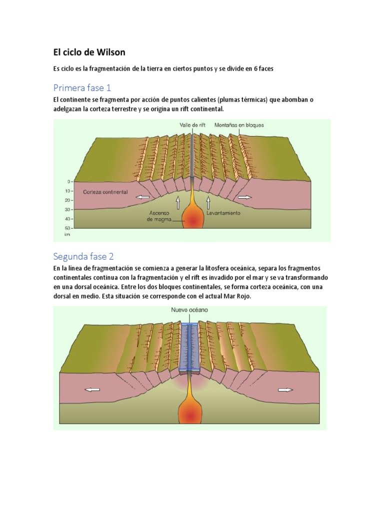 El Ciclo de Wilson | PDF | Placas tectónicas | Continente