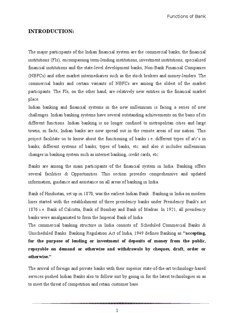 Functions of IDBI Bank | PDF | Transaction Account | Banks