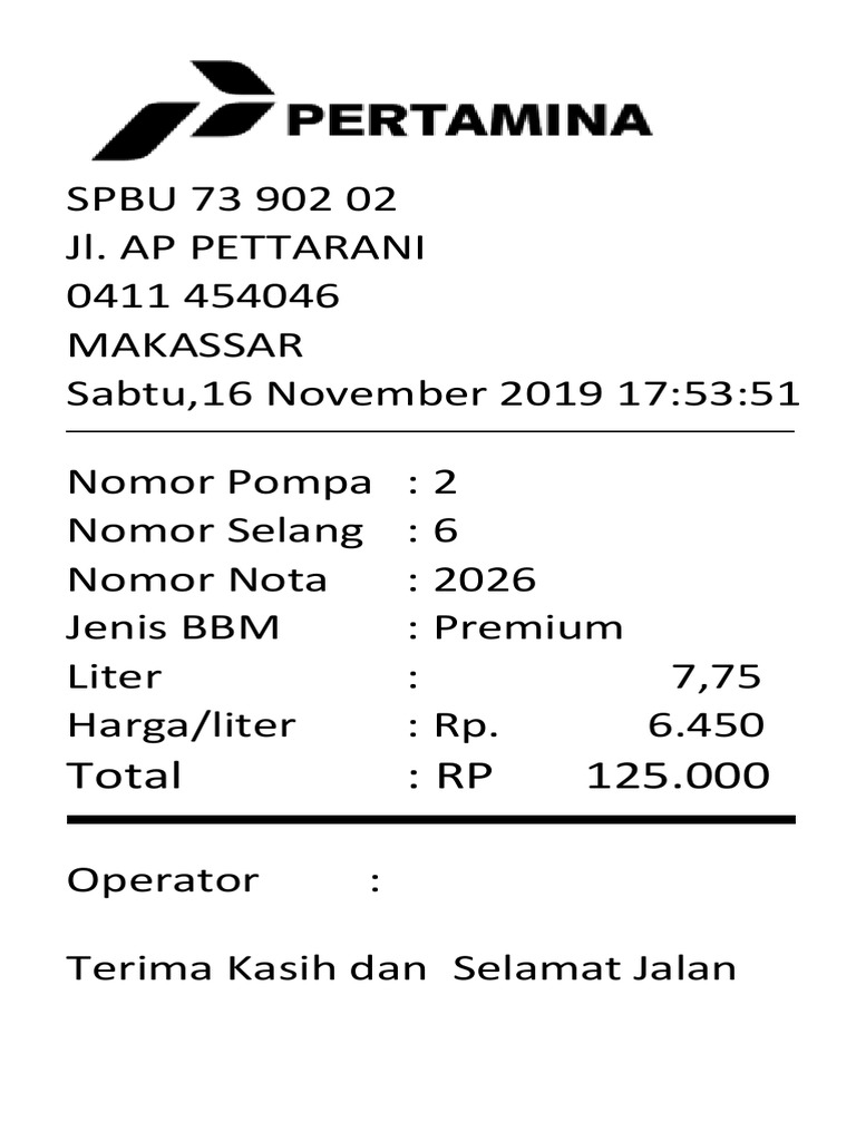 Struk Nota PDF | PDF