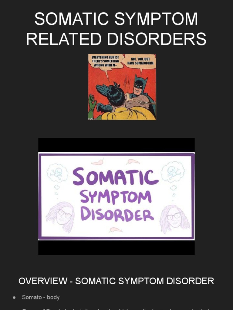 Overview of Somatic Symptom Disorders | PDF | Mental Disorder | Anxiety ...
