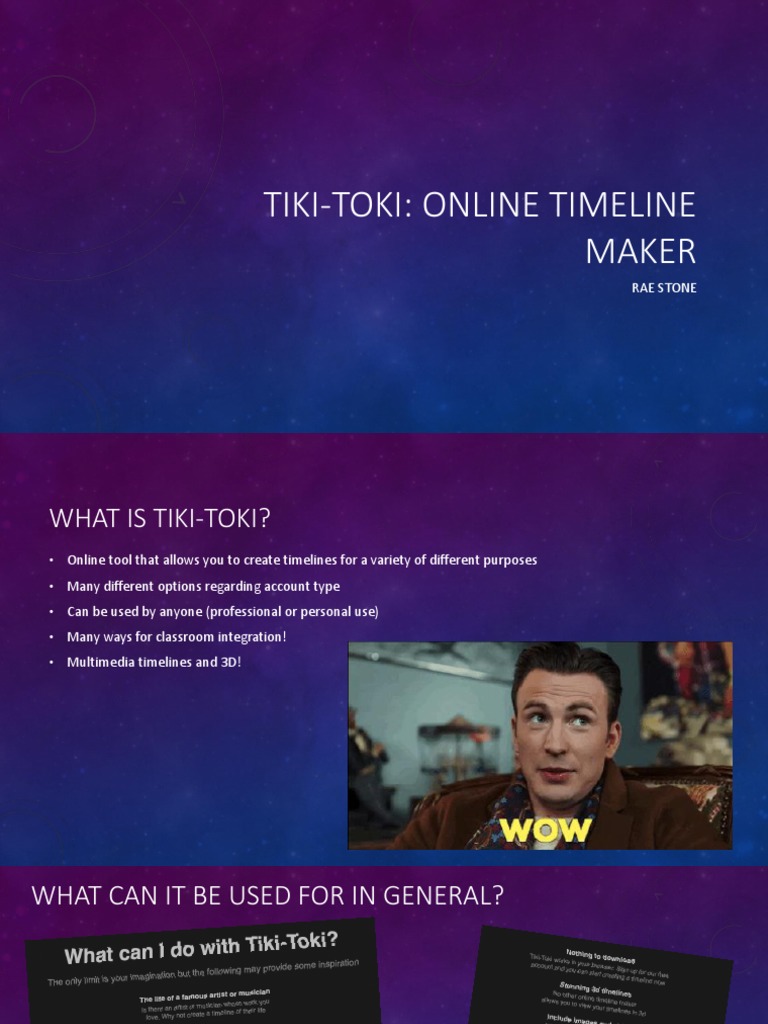 Tiki-Toki: Classroom Timeline Tool | PDF