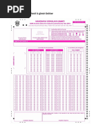 Navodaya Vidyalaya Omr Sheet Sample | PDF