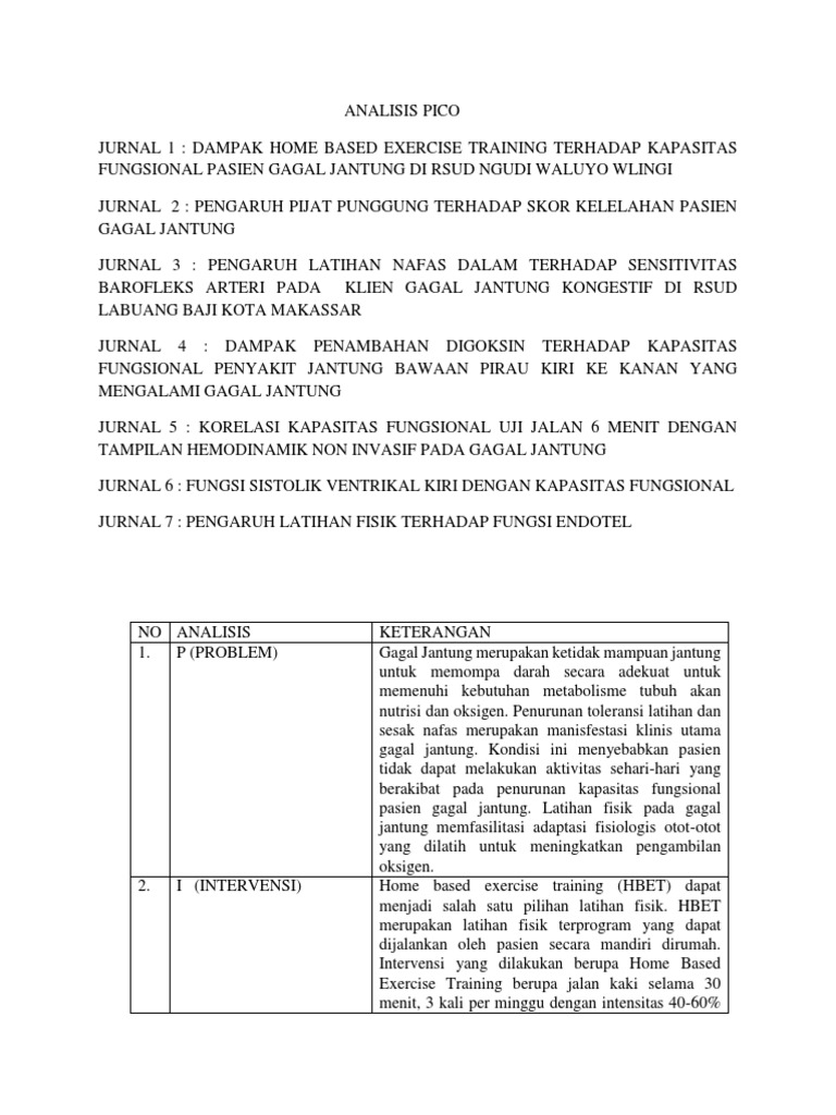 Analisis Pico | PDF