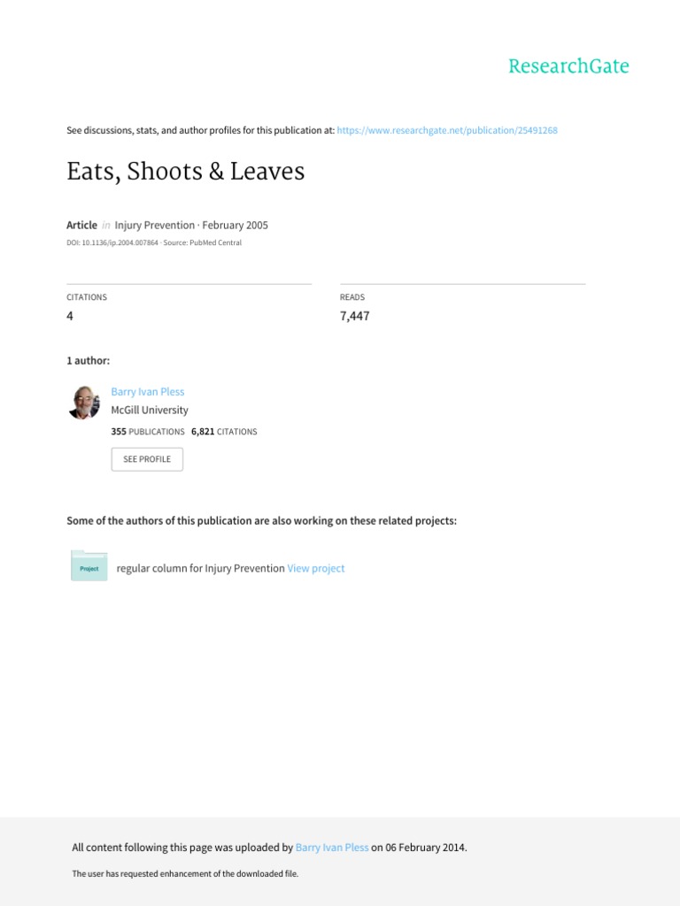 Eats Shoots Leaves | PDF | Punctuation | English Grammar