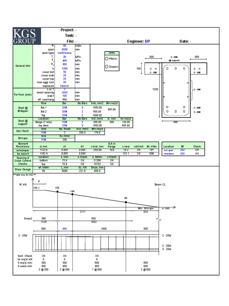 Concrete Beam Design | PDF | Structural Engineering | Civil Engineering