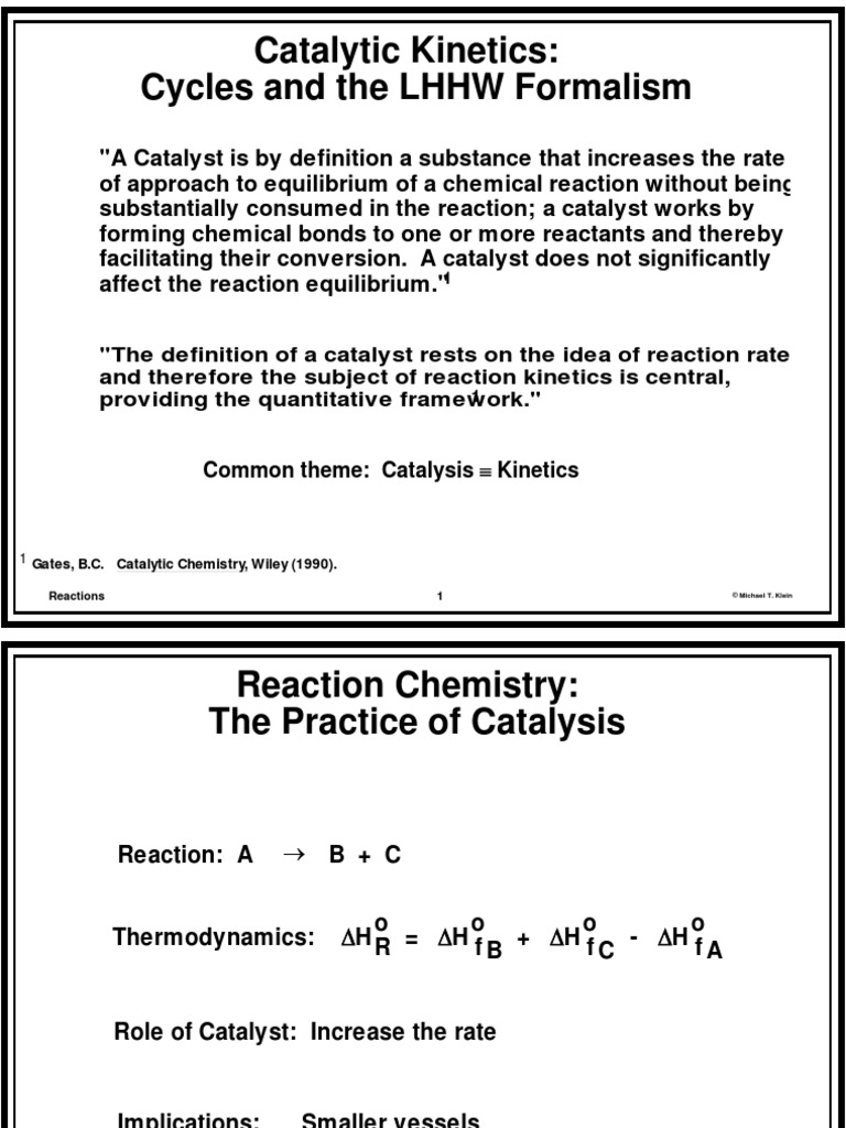 LHHW Models and The KSSA 1h6gbxo | PDF | Catalysis | Adsorption