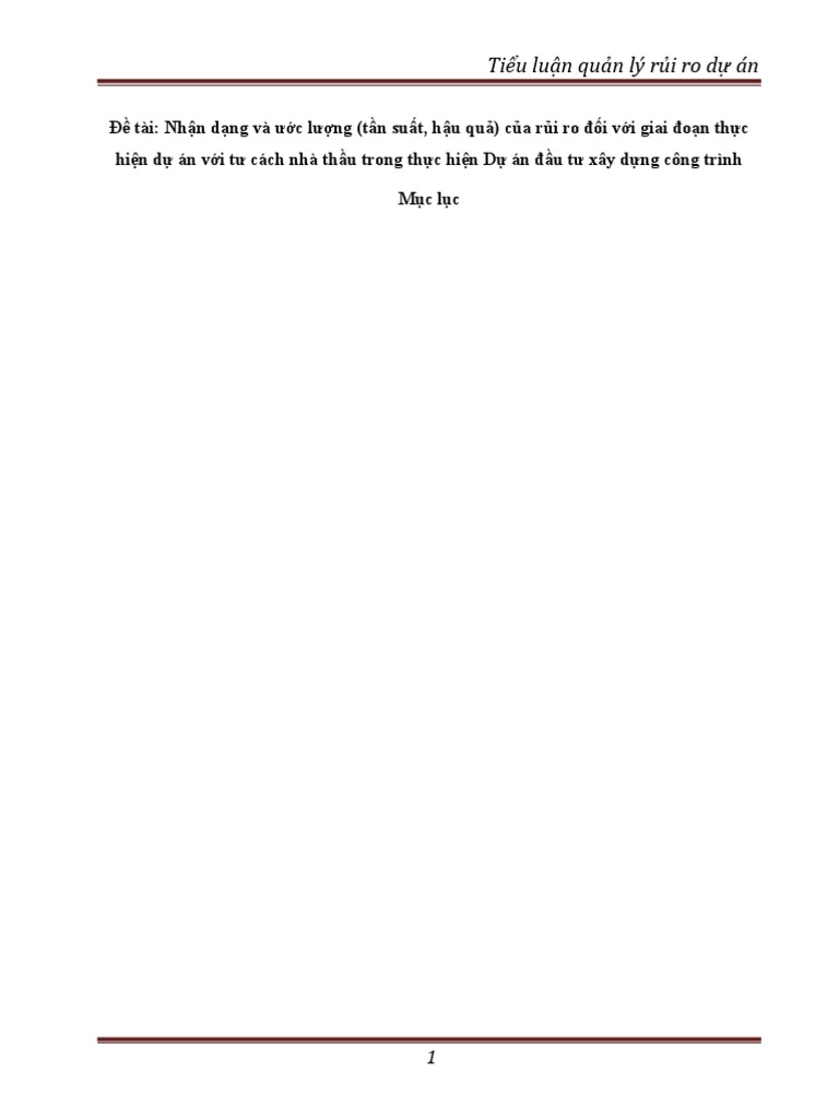 Quan Ly Rui Ro Du An Xay Dung | PDF