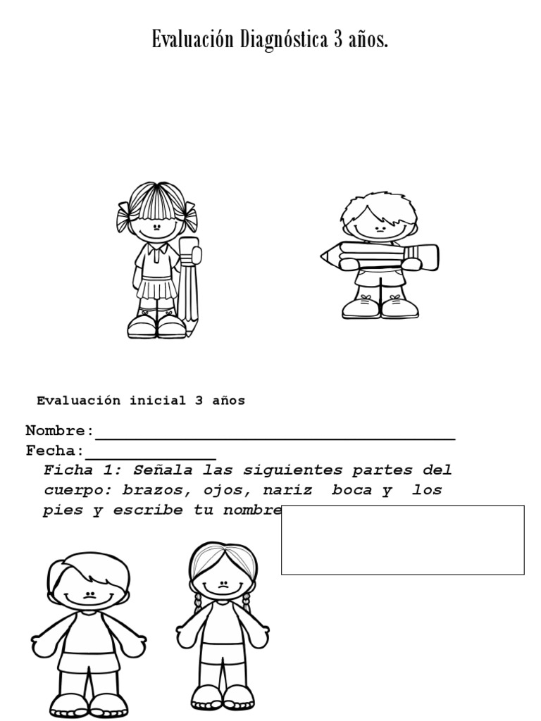 Evaluación Inicial para Niños de 3 Años | PDF