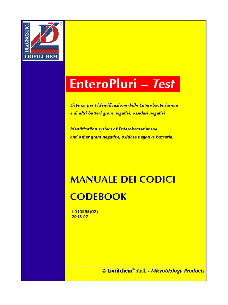 Enteropluri Code Book 7-2013 | PDF | Growth Medium | Bacteria