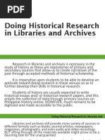 Doing History: A Guide For Students | PDF | Libraries | Manila