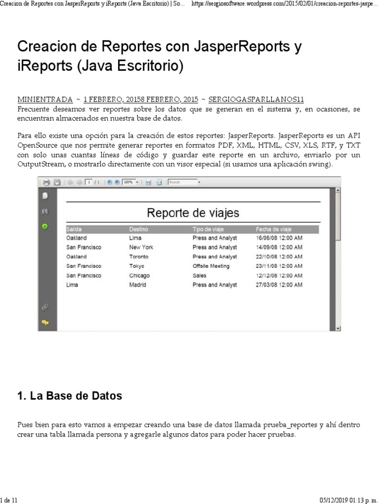 Jasper PDF | PDF | Java (lenguaje de programación) | Archivo de computadora