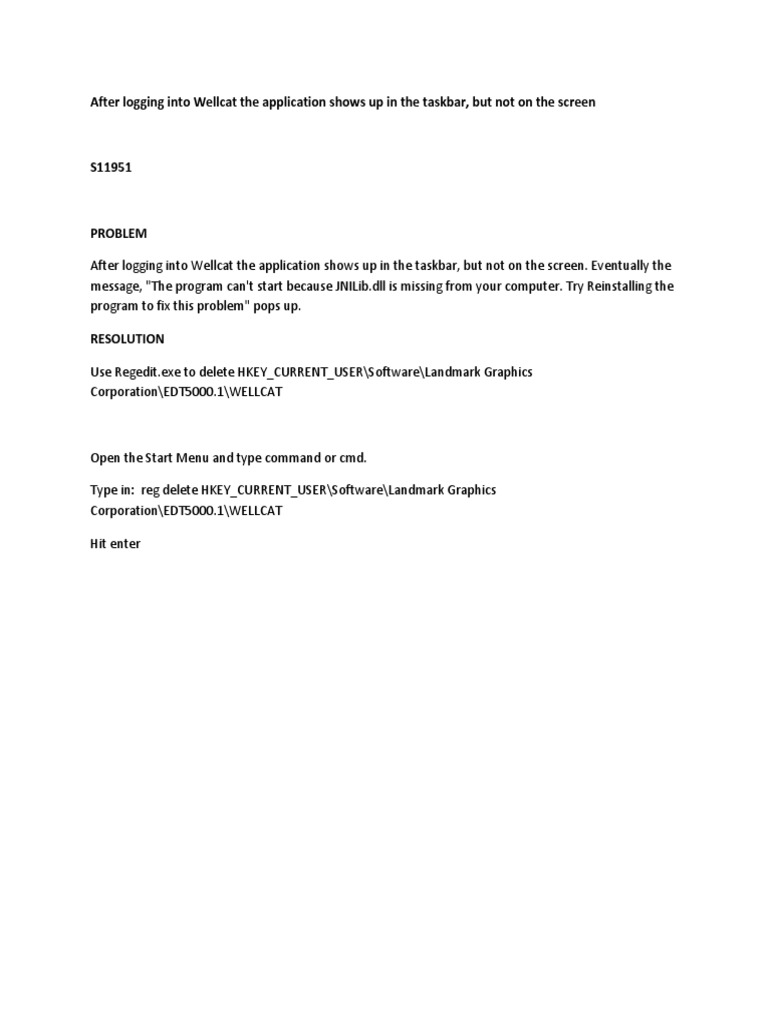 S11951After Logging Into Wellcat The Application Shows Up in The ...