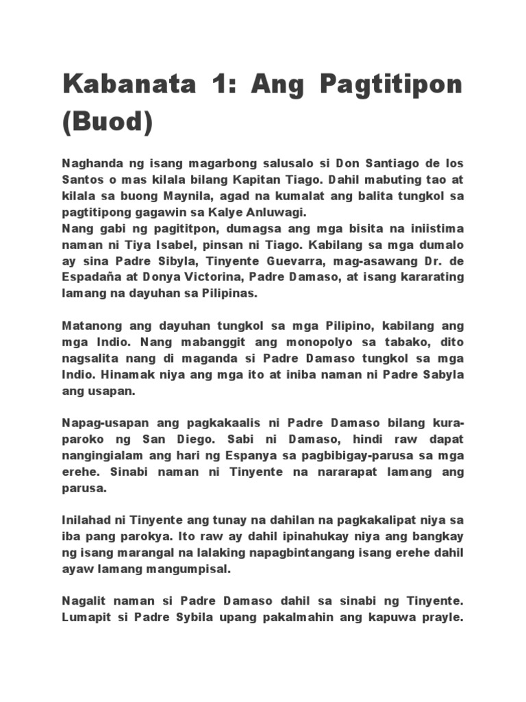 Kabanata 1 | PDF