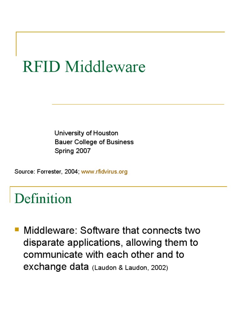 RFID Middleware Insights | PDF | Radio Frequency Identification | Databases