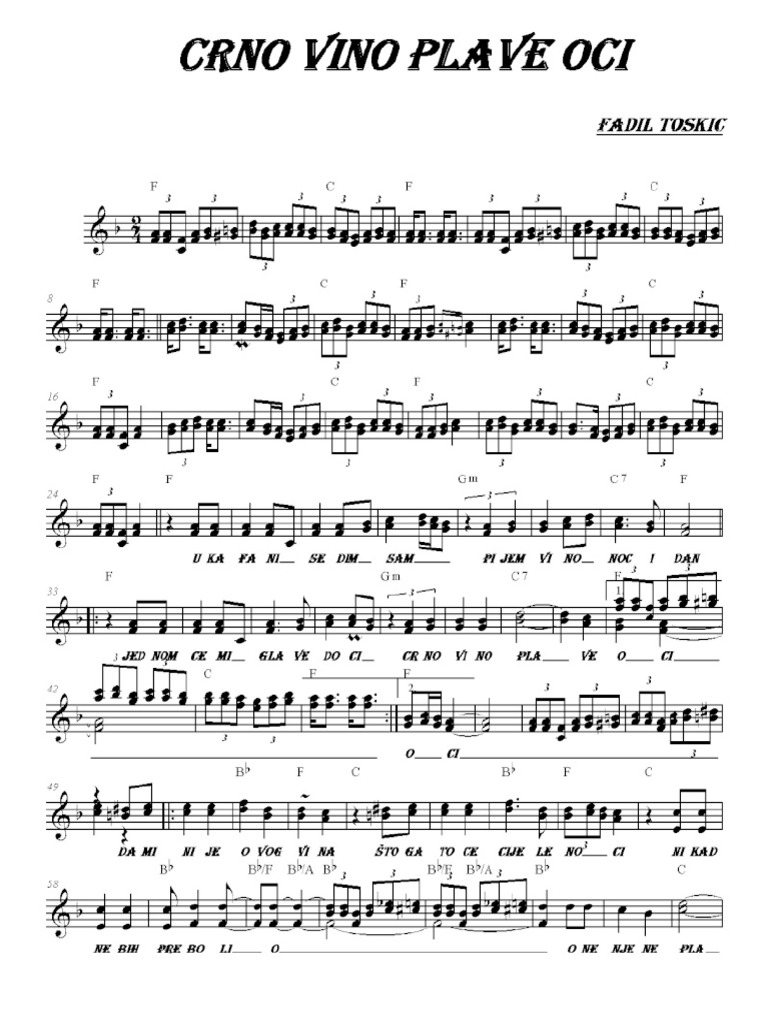 Crno Vino, Plave Oci | PDF