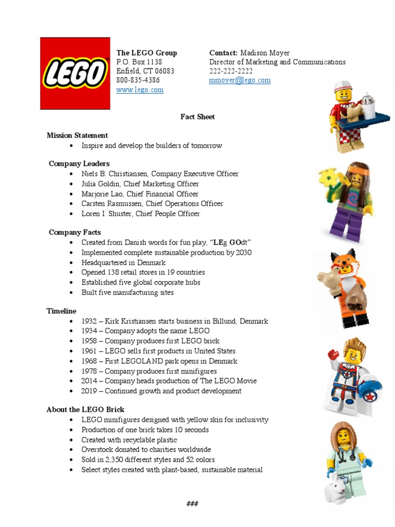 Lego Fact Sheet Final | PDF