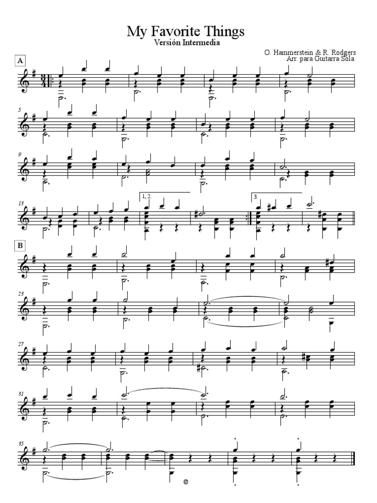 My Favorite Things | PDF