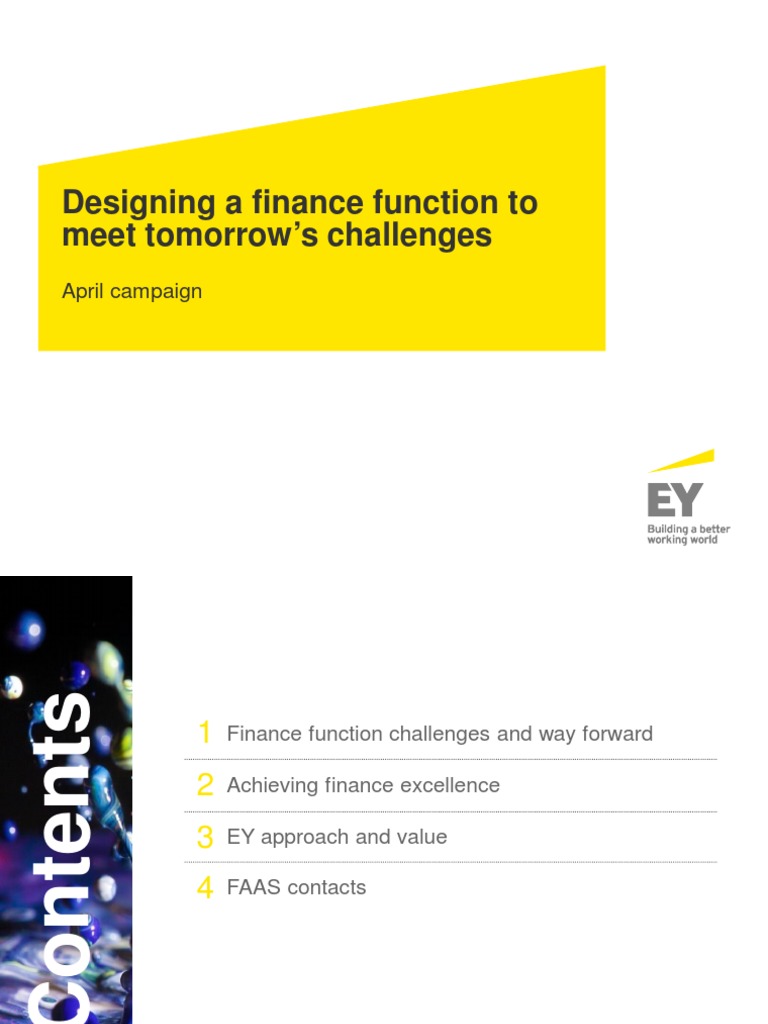 Ey Faas Designing A Finance Function Deck Final PDF | PDF | Strategic ...