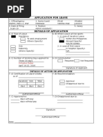 CSC Form 6 Leave Form-New | PDF