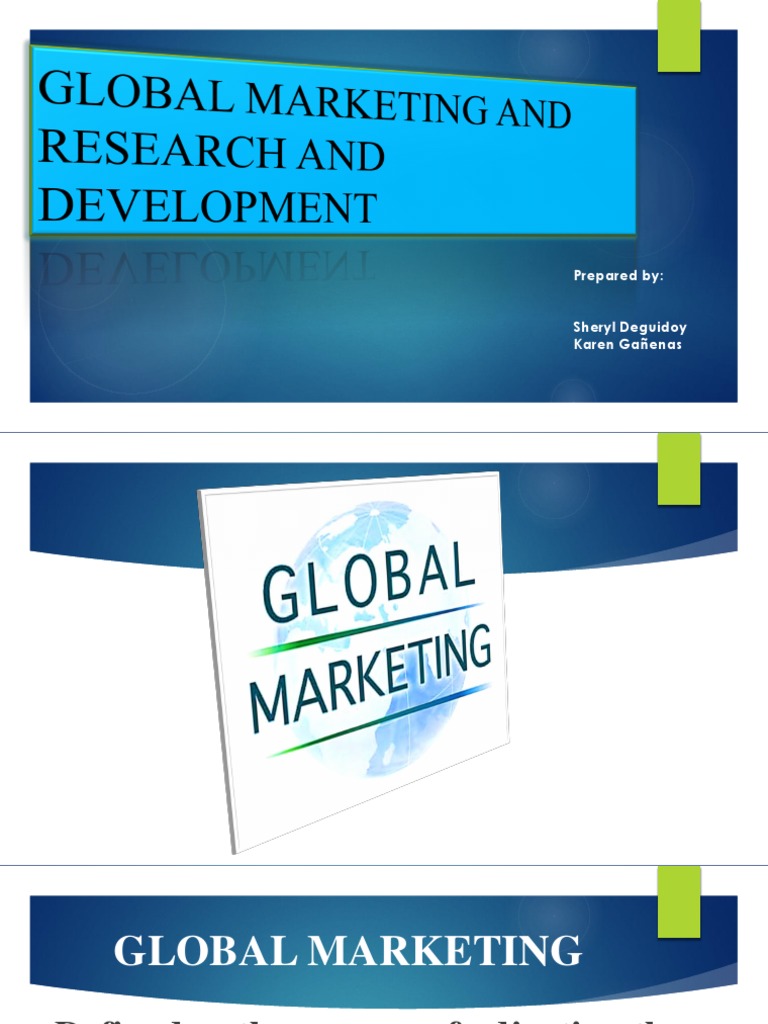 Global Marketing Strategies Overview | PDF | Marketing | Human Resource ...