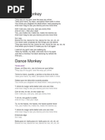 Tones and I - Dance Monkey Lyrics | PDF