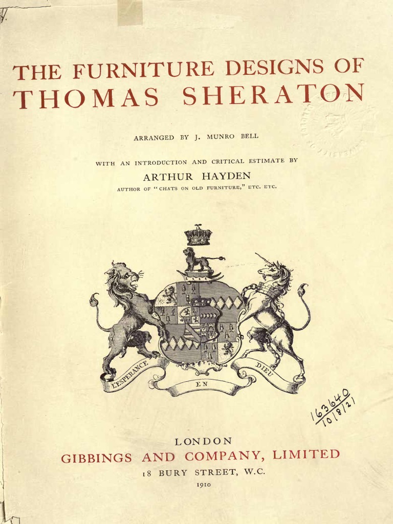 Designs of Sheraton | PDF | Furniture | Bookcase