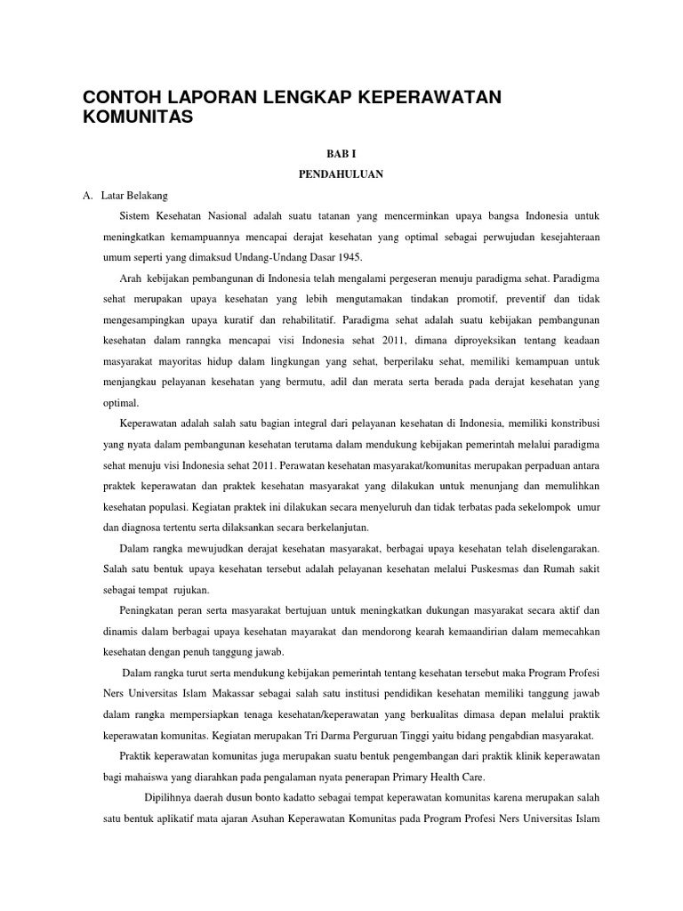 Keperawatan Komunitas | PDF | Pengembangan Diri